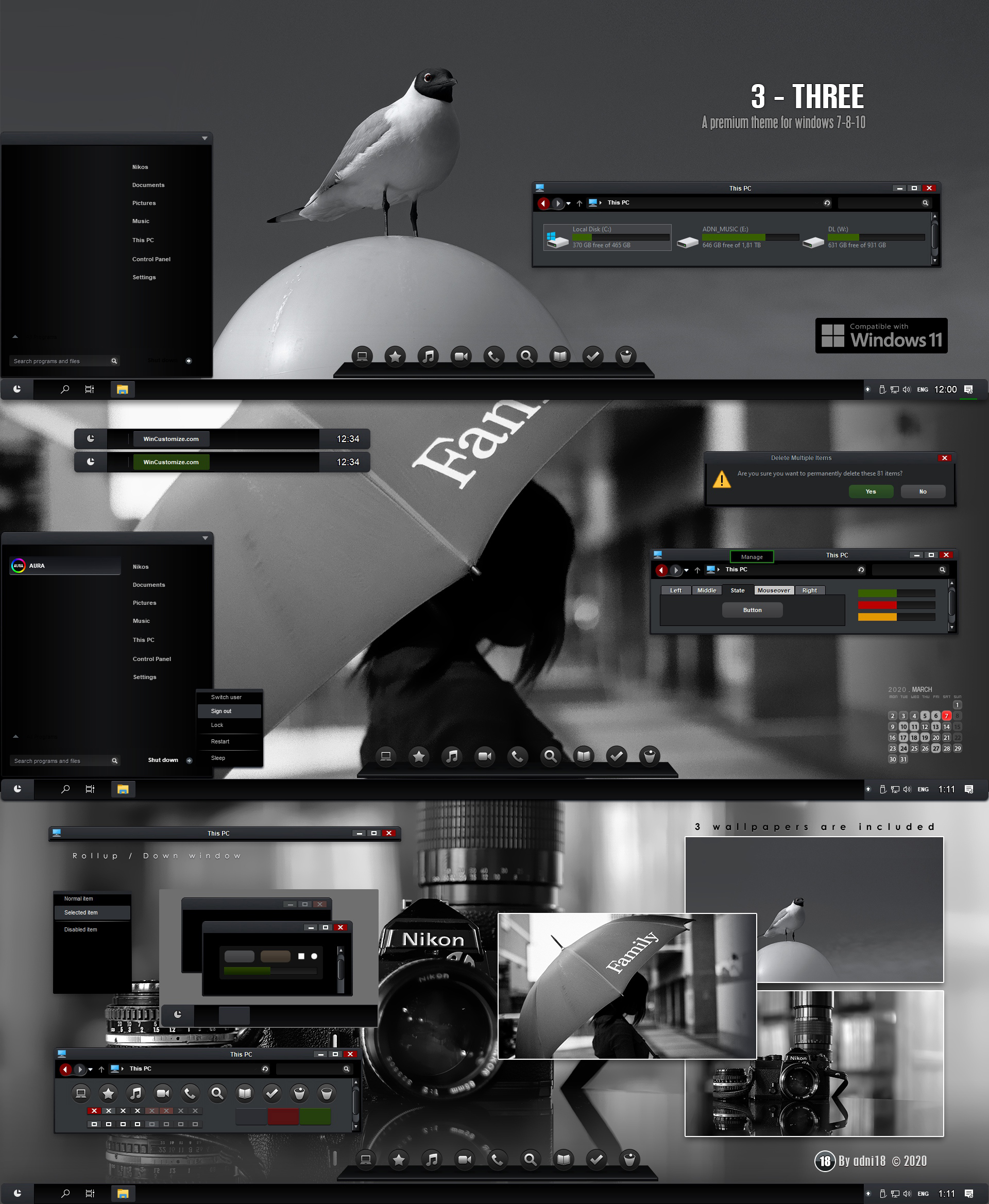 High Quality Premium Desktop Themes for Windows 10, 8, 7